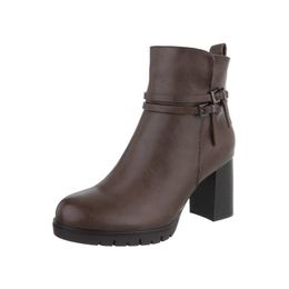 Ital-Design High Heel in Hellbraun | Gr.: 40