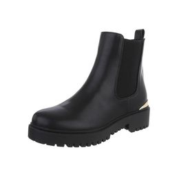 Ital-Design Stiefelette in Schwarz | Gr.: 36
