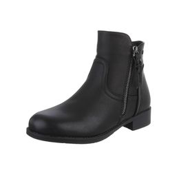 Ital-Design Stiefelette in Schwarz | Gr.: 39