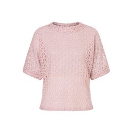 More & More More & More Kurzarmshirt Ajour in dusty rose | Gr.: 44