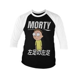 Rick and Morty Longsleeve in Wei&szlig; | Gr.: L