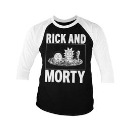 Rick and Morty Longsleeve in Wei&szlig; | Gr.: XL