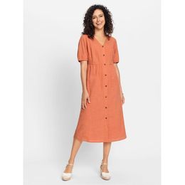 WITT WEIDEN Baumwollkleid in papaya | Gr.: 40