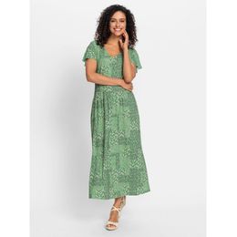 WITT WEIDEN Jersey-Kleid in apfel-champagner-bedruckt | Gr.: 44