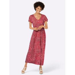 WITT WEIDEN Jersey-Kleid in erdbeere-champagner-bedruckt | Gr.: 42