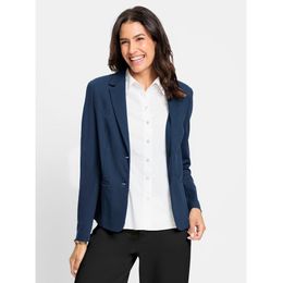 WITT WEIDEN Jersey-Blazer in dunkelblau | Gr.: 36