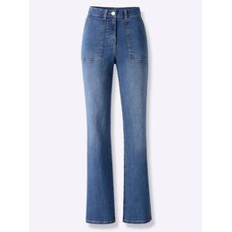 WITT WEIDEN Gerade Jeans in blue-stone-washed | Gr.: 36