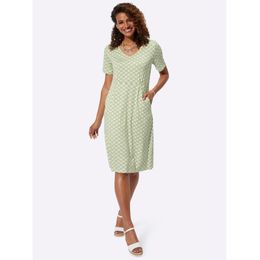 WITT WEIDEN Jersey-Kleid in pistazie-khaki-bedruckt | Gr.: 36