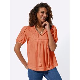 WITT WEIDEN Baumwollbluse in papaya | Gr.: 46