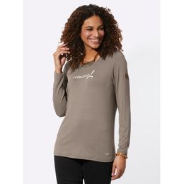 WITT WEIDEN Langarmshirt in taupe | Gr.: 40