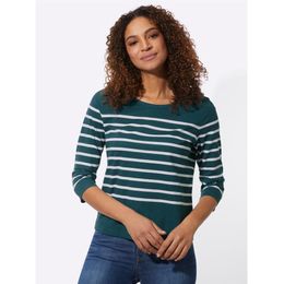 WITT WEIDEN Ringelshirt in petrol-geringelt | Gr.: 50