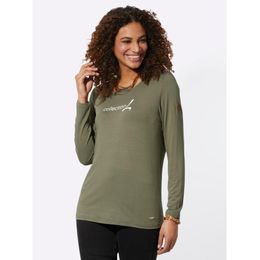 WITT WEIDEN Langarmshirt in khaki | Gr.: 40