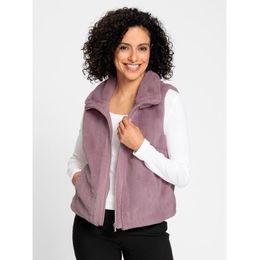 WITT WEIDEN Fellimitat-Weste in mauve | Gr.: 44