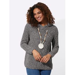 WITT WEIDEN Kapuzen-Pullover in graphit | Gr.: 44