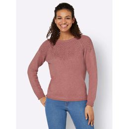 WITT WEIDEN Ajourpullover in rosenholz-meliert | Gr.: 46