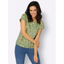 WITT WEIDEN Druck-Shirt in eucalyptus-zitrone-bedruckt | Gr.: 46
