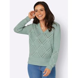 WITT WEIDEN Ajourpullover in kalkmint | Gr.: 40