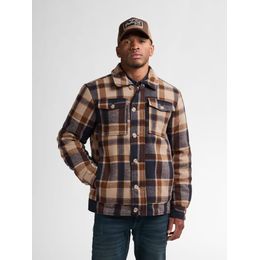 PETROL INDUSTRIES Twill-Jacke Minnesota in Braun | Gr.: L