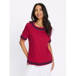 Sieh an! Kurzarmshirt in rot-marine | Gr.: 46