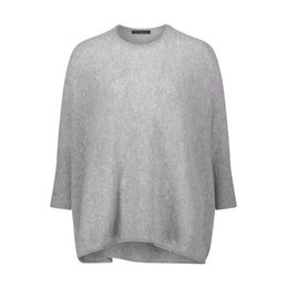 Betty Barclay Kaschmir-Pullover mit &uuml;berschnittenen &Auml;rmeln in Light Silver Melange | Gr.: 38