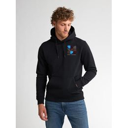 PETROL INDUSTRIES R&uuml;ckenprint Hoodie in Schwarz | Gr.: S