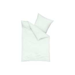 Traumschlaf Bettw&auml;sche Uni Feinbiber in ivory | Gr.: 155 x 220 + 80 x 80 cm