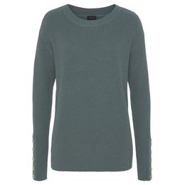 Laura Scott Strickpullover in blaugrau-melange | Gr.: 38