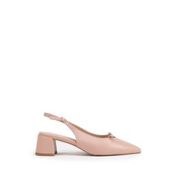 Wittchen Damenschuhe Pumps Aus Leder Mit Blockabsatz in Pink | Gr.: 40