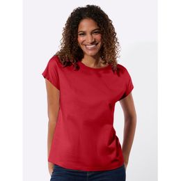 WITT WEIDEN Shirt in rot + ecru | Gr.: 40