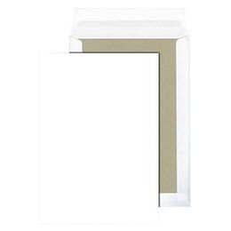 Mailmedia Papprückwandtaschen DIN B4 ohne Fenster weiß 100 St.