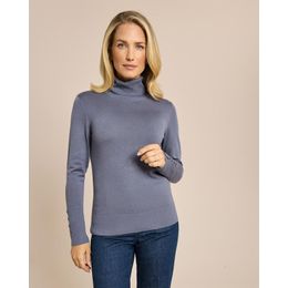 THOMAS RATH Rollkragenpullover mit Schlitz am Arm