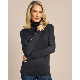 THOMAS RATH Rollkragenpullover mit Schlitz am Arm