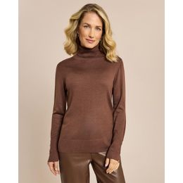 THOMAS RATH Rollkragenpullover mit Schlitz am Arm