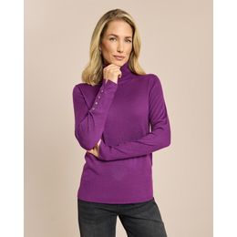 THOMAS RATH Rollkragenpullover mit Schlitz am Arm