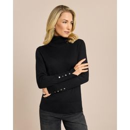 THOMAS RATH Rollkragenpullover mit Schlitz am Arm