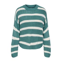 Jacqueline de Yong JDY Pullover 'JDYJUSTY' Damen Gr&ouml;&szlig;e L cyanblau / wei&szlig;