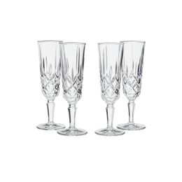 Nachtmann Champagnerglas 4er-Set Noblesse ¦ transparent/klar ¦ Glas ¦ Maße (cm): H: 20,4 Ø: 6.9 » Höffner
