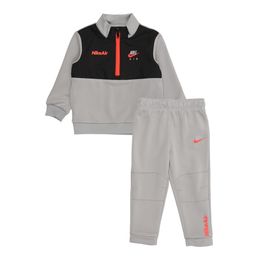 Nike Sportswear Jogginganzug 'AIR' Größe 74/80 grau / schwarz