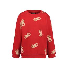 Blue Seven Sweatshirt Jungen Gr&ouml;&szlig;e 110 hellbeige / hellbraun / rot / schwarz