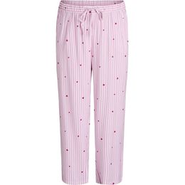 ZIZZI Pyjamahose Damen Gr&ouml;&szlig;e 7XL/8XL beere / pink / wei&szlig; Winterkleid