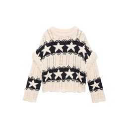 Mango Kids Sweater 'City' girl White size 10