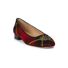 Lauren by Ralph Lauren Lauren Ralph Lauren Ballerina 'Emellie' Damen Größe 38.5 rot / schwarz