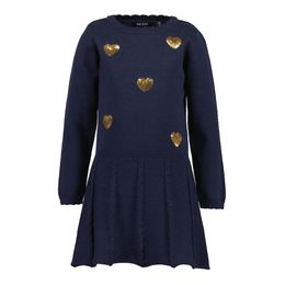 Blue Seven Kleid Mädchen Größe 116 marine / gold