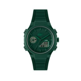 Lacoste Chronograph »LC33« Quarzuhr, Armbanduhr, Herrenuhr, Silikonarmband, analog, digital, Tag dunkelgrün Markanter Herrenchronograph