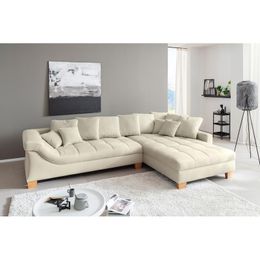 Ecksofa &raquo;Bologna, L-Form, mit Kaltschaum&laquo; bis 140 kg pro Sitzplatz belastbar 90% Polyester / 10% Nylon