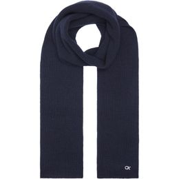 Calvin Klein Schal »CK METAL CHUNKY RIB HW SCARF« mit Logozeichen Ck Black