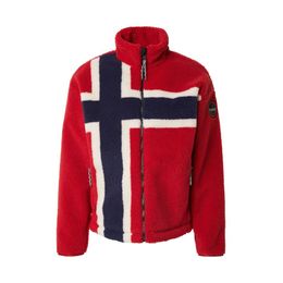Napapijri Fleece Jacket 'T-FIEMME' male Red size S