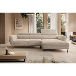 WERK2 Ecksofa »Alisson, mit elektrischer Sitztiefenverstellung, L-Form, Breite 277 cm« Alisson – flexibler Komfort mit modernem Design und smarten...