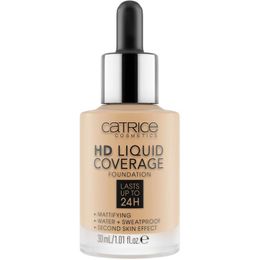 Catrice Foundation »HD Liquid Coverage Foundation« mit leichter Textur Honey Beige Hohe und gleichzeitig natürliche Deckkraft