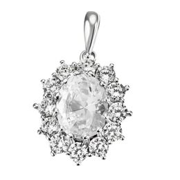 Firetti Kettenanhänger »Schmuck Geschenk Silber 925 Halsschmuck Anhänger Lady D Diana Royal« () mit Glasstein, Zirkonia (synth.)...